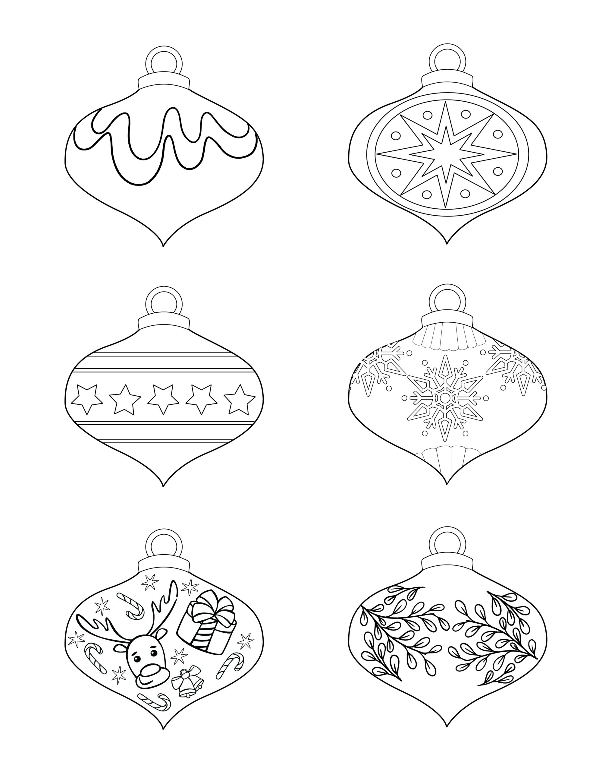 Free Christmas Ornaments Printables (PDF Downloads)