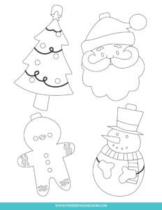 Free Christmas Ornaments Printables (PDF Downloads)