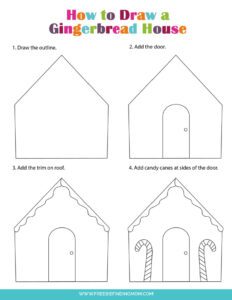 How to Draw a Gingerbread House: Easy Step-by-Step Tutorial
