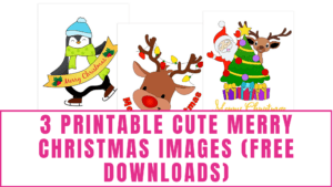 Printable Cute Merry Christmas Images (Free Downloads)
