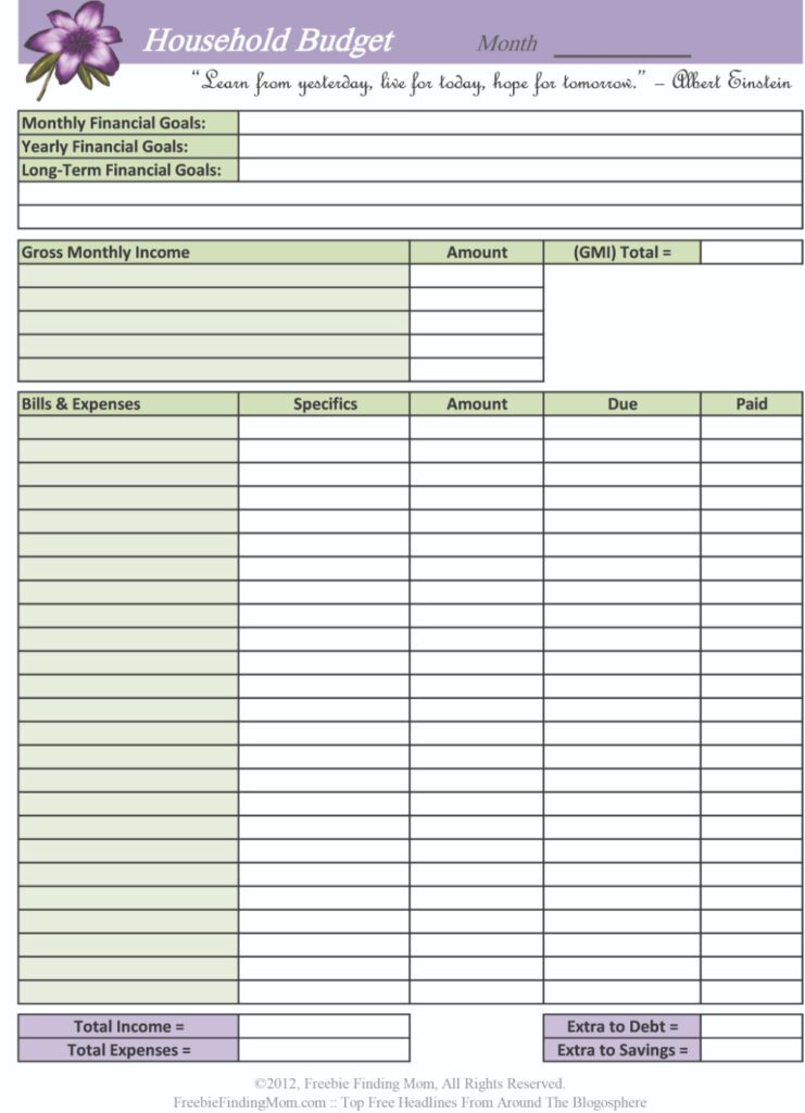 Free Excel Budget Templates (Printable PDFs)