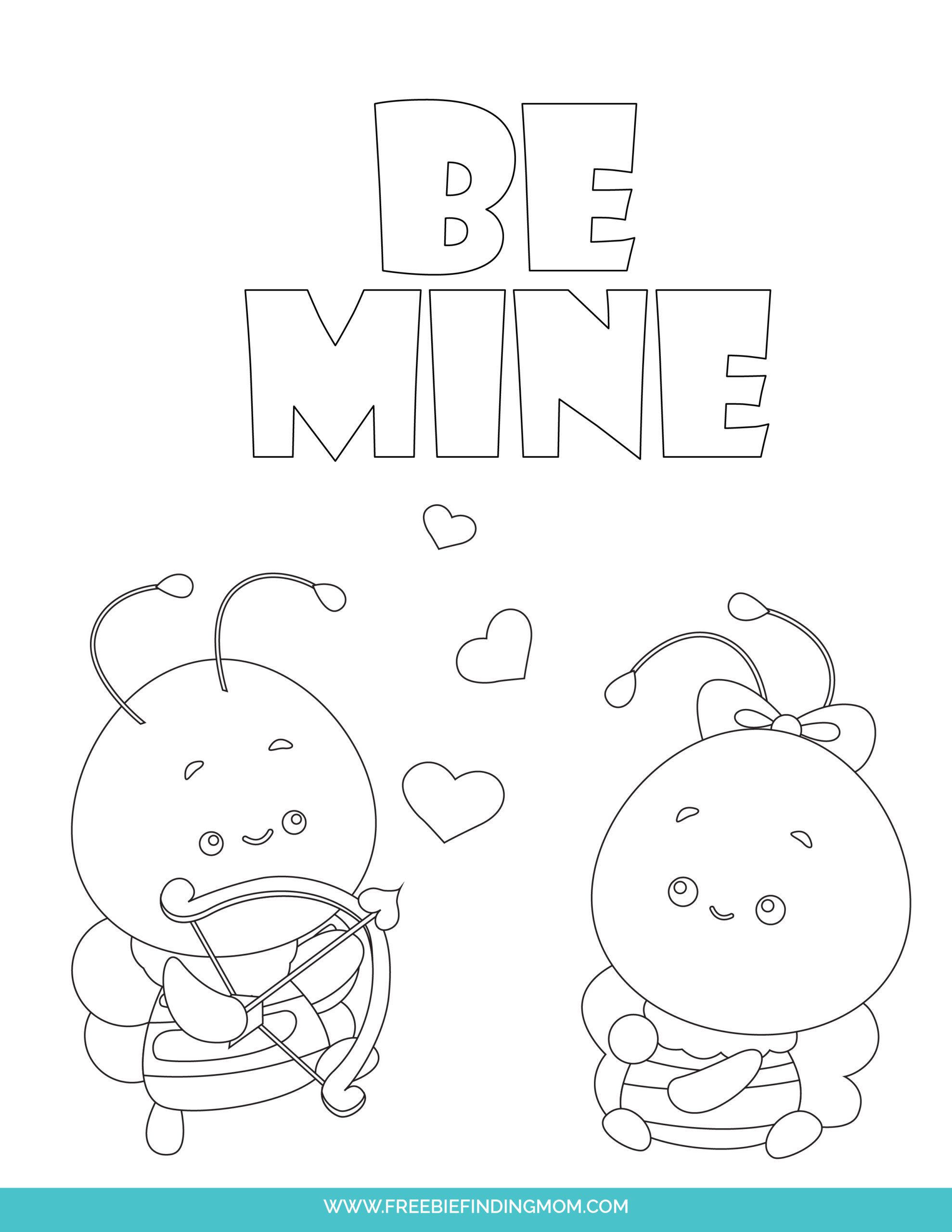 Free Printable Valentines Coloring Sheets
