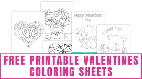 Free Printable Valentines Coloring Sheets