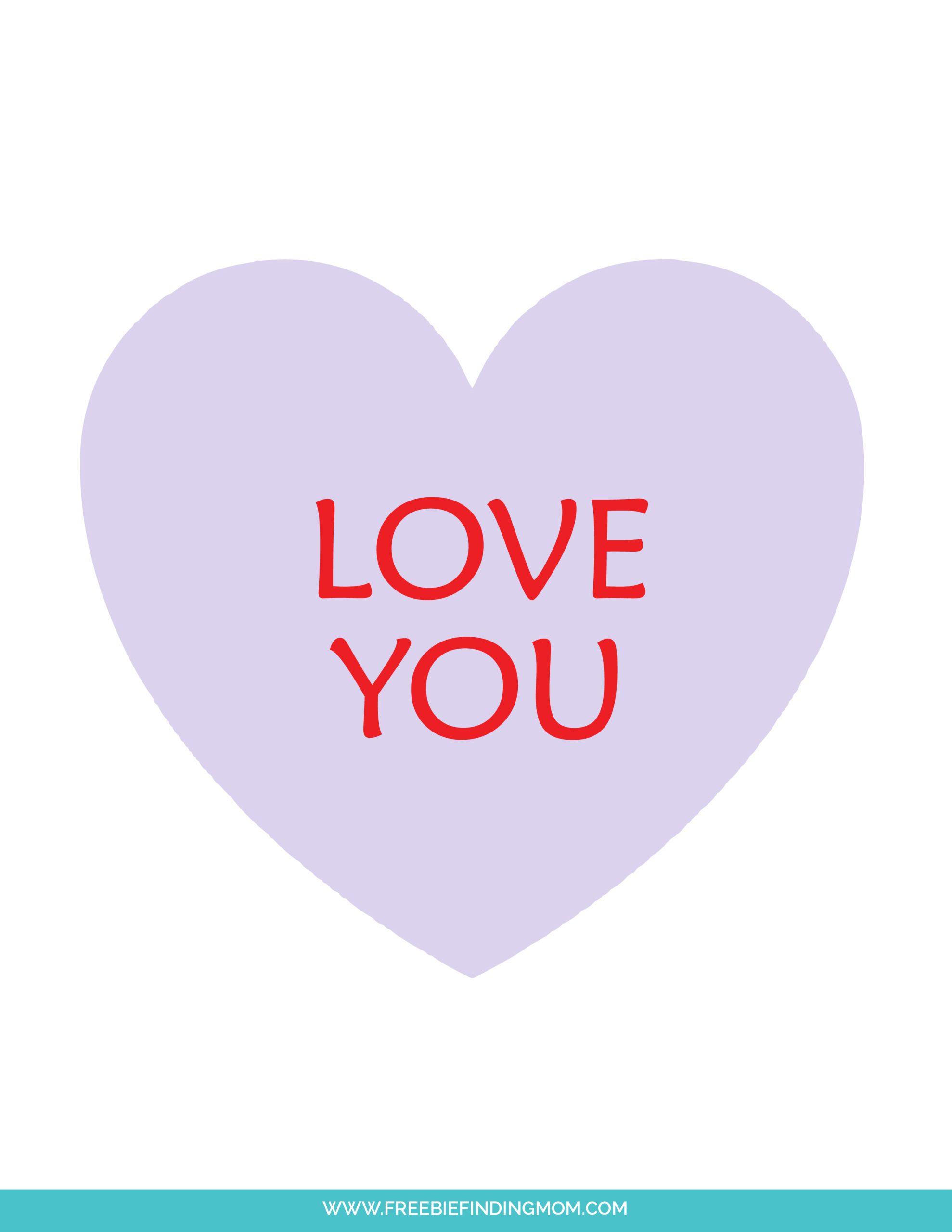 Free Printable Original Conversation Hearts Sayings