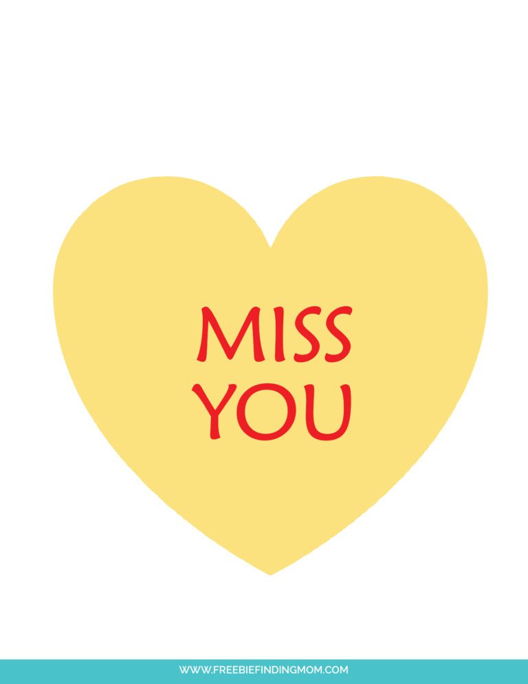Free Printable Original Conversation Hearts Sayings