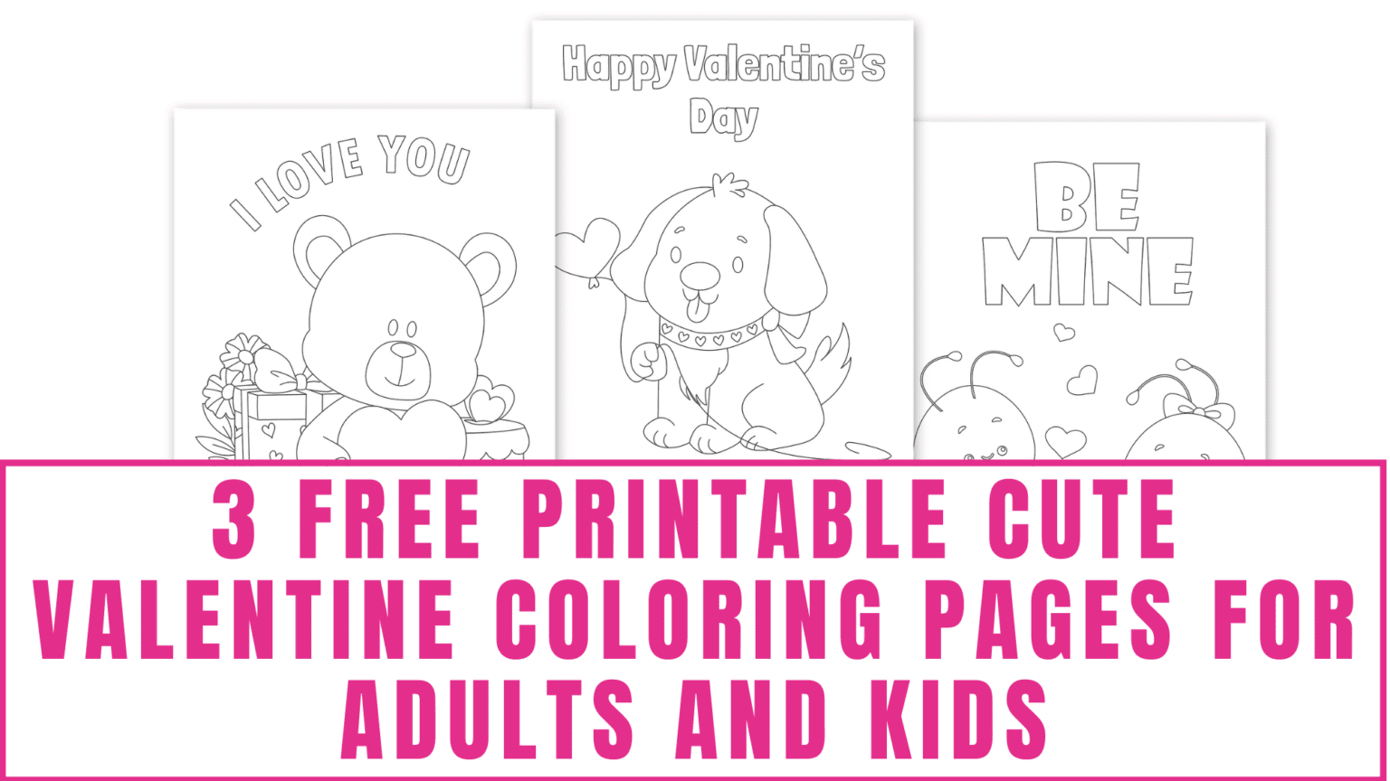 Free Valentine Coloring Pages for Adults Printable