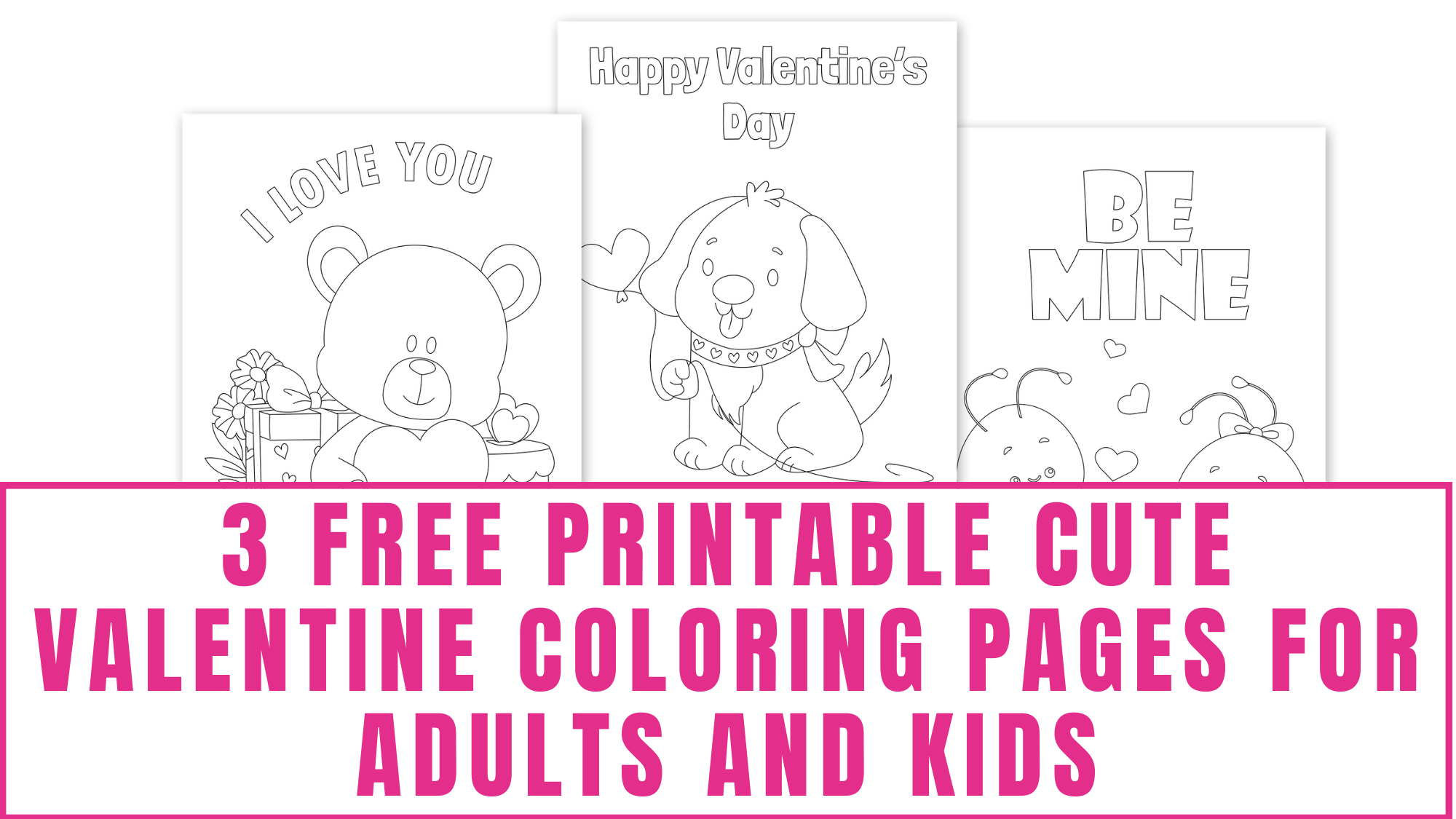 Free Valentine Coloring Pages for Adults Printable