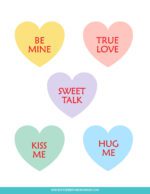 Free Printable Original Conversation Hearts Sayings