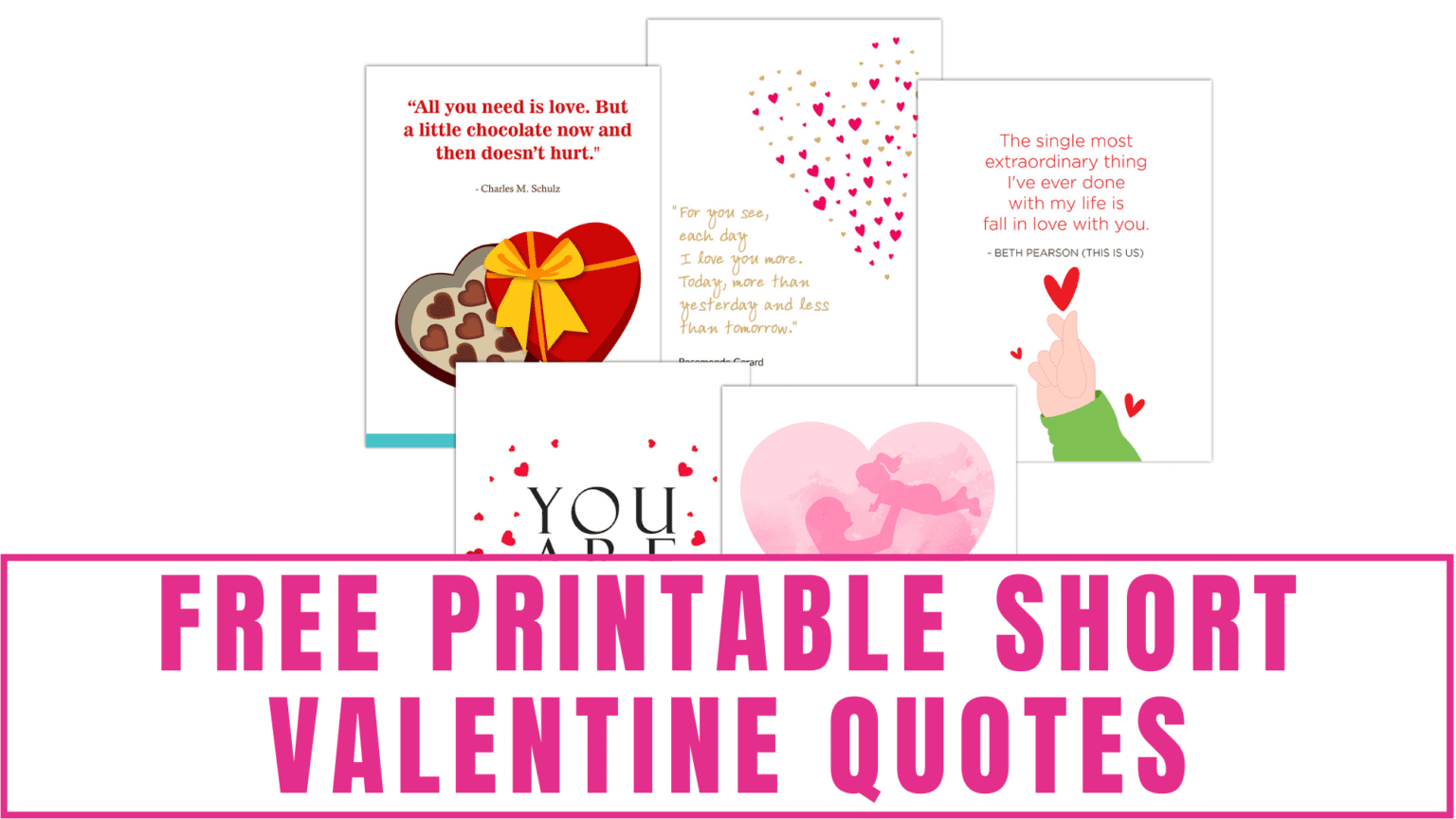 Free Printable Short Valentine Quotes