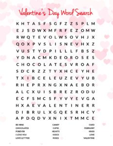 Printable Valentine’s Day Games for Kids