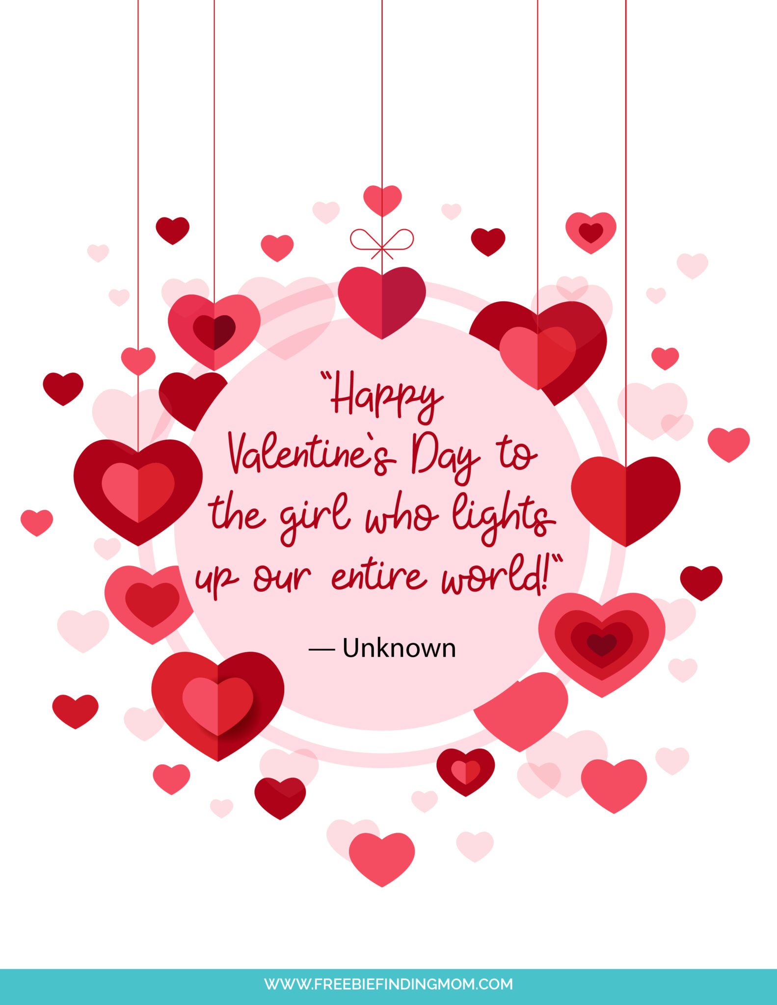 Free Printable Short Valentine Quotes - Freebie Finding Mom