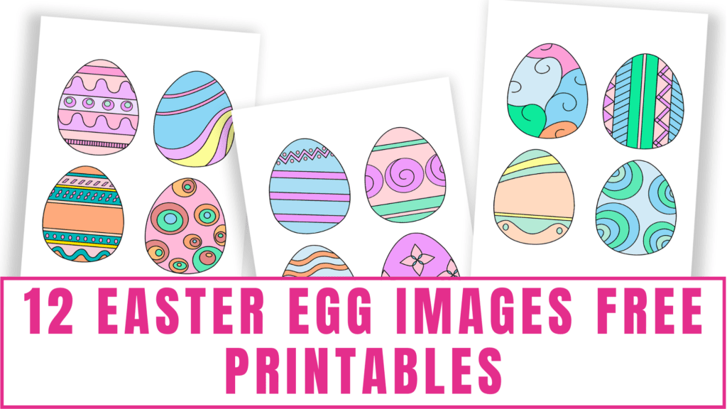 12 Easter Egg Images Free Printables