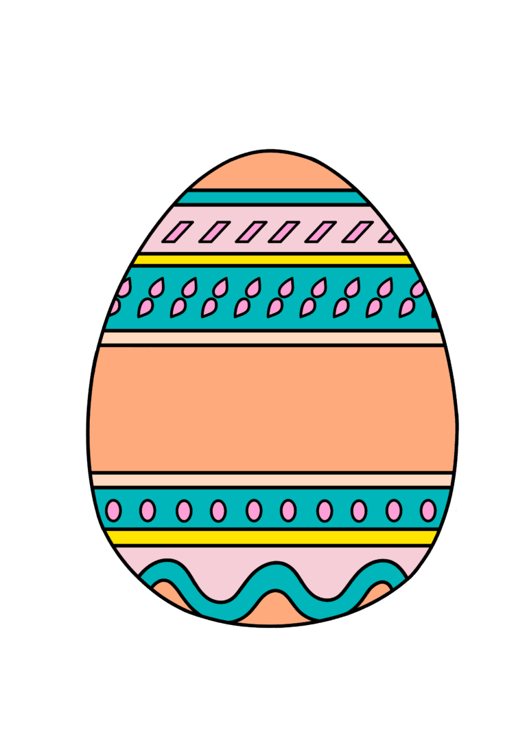 Free Printable Easter Eggs (Templates in PDF) - Freebie Finding Mom