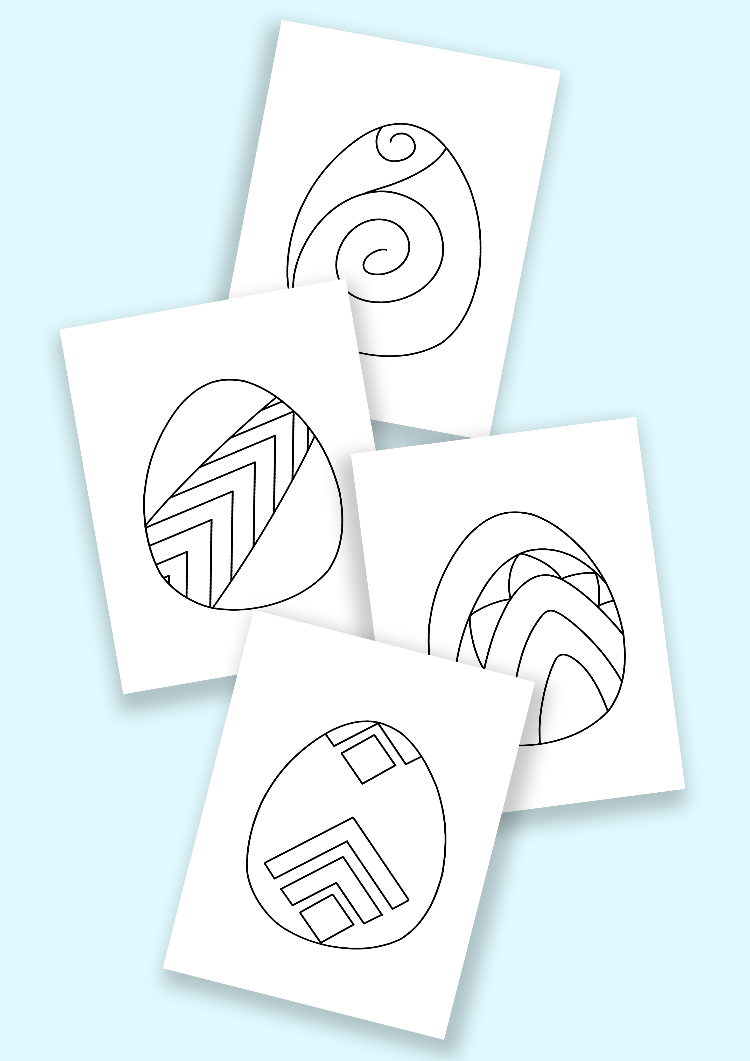 14 Free Easter Egg Printable Coloring Pages