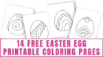 14 Free Easter Egg Printable Coloring Pages