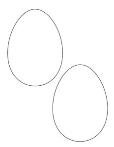 Free Outline of an Easter Egg Printables
