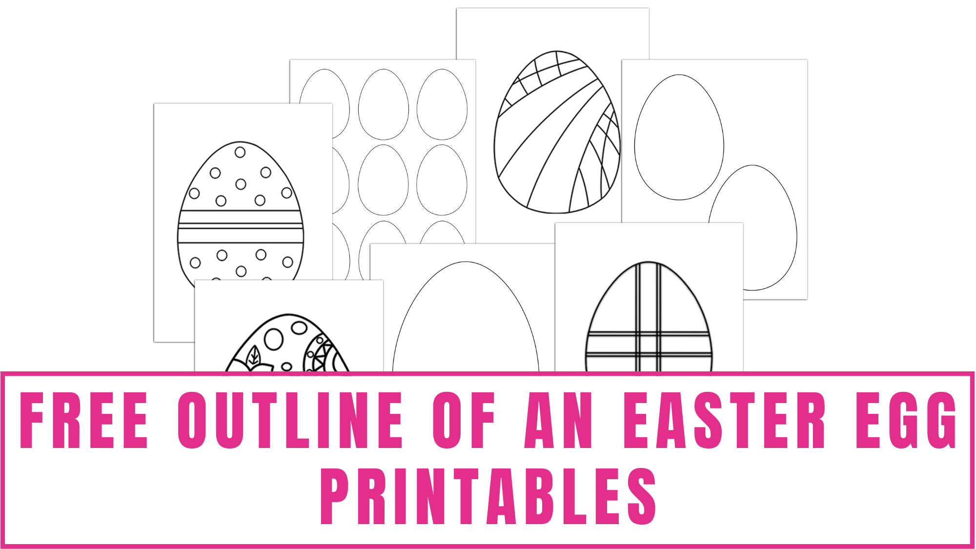 Free Outline of an Easter Egg Printables