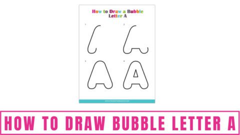How to Draw Bubble Letter A
