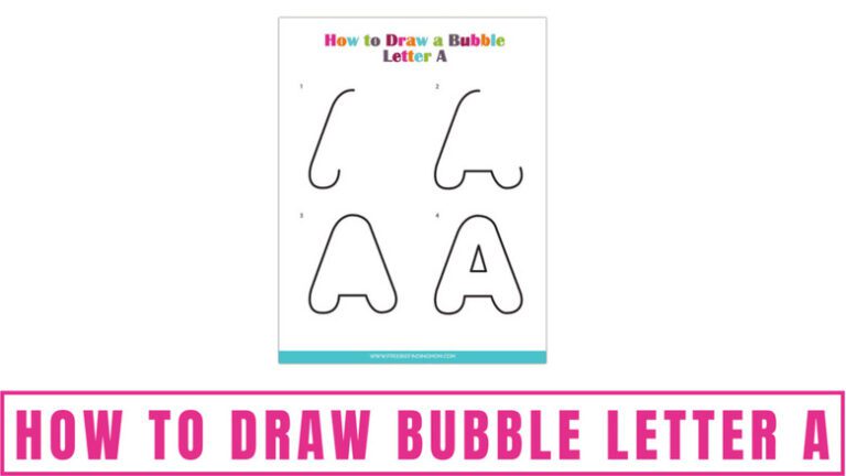 How to Draw Bubble Letter A
