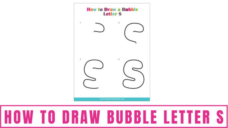 How to Draw Bubble Letter S