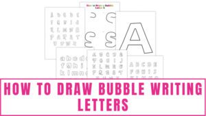 How to Draw Bubble Writing Letters
