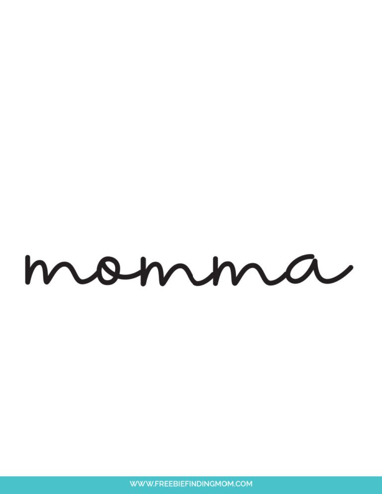 3 How to Write Momma in Cursive Free Printables