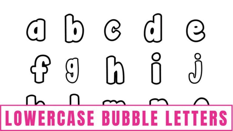 How to Draw Bubble Writing Letters