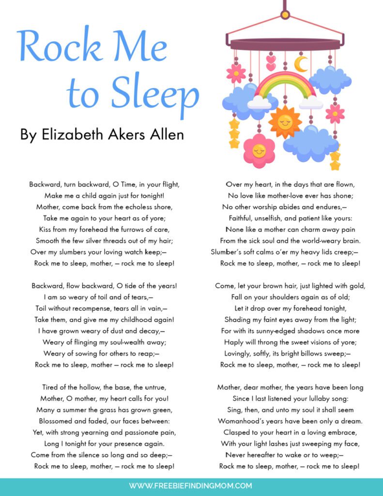 3 Free Printable Short Poems for Moms