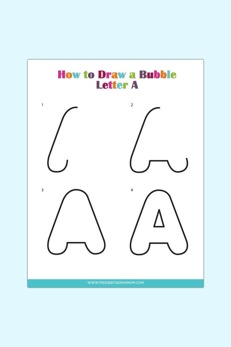Printable Bubble Letters and Numbers