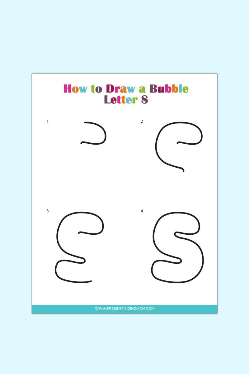 Printable Bubble Letters and Numbers
