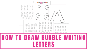 How to Draw Bubble Writing Letters