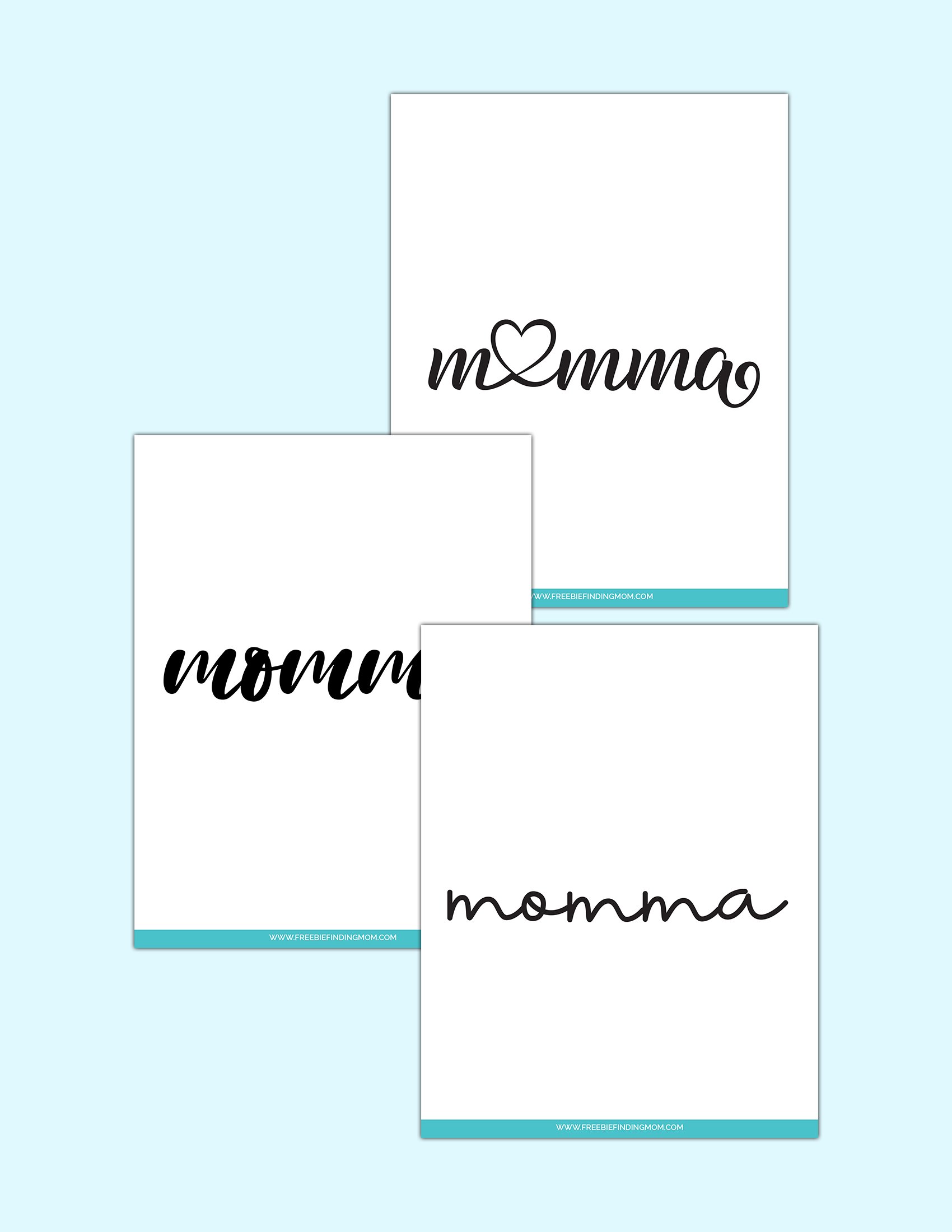 3 How to Write Momma in Cursive Free Printables