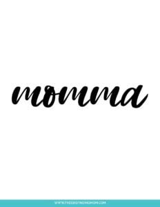 3 How to Write Momma in Cursive Free Printables