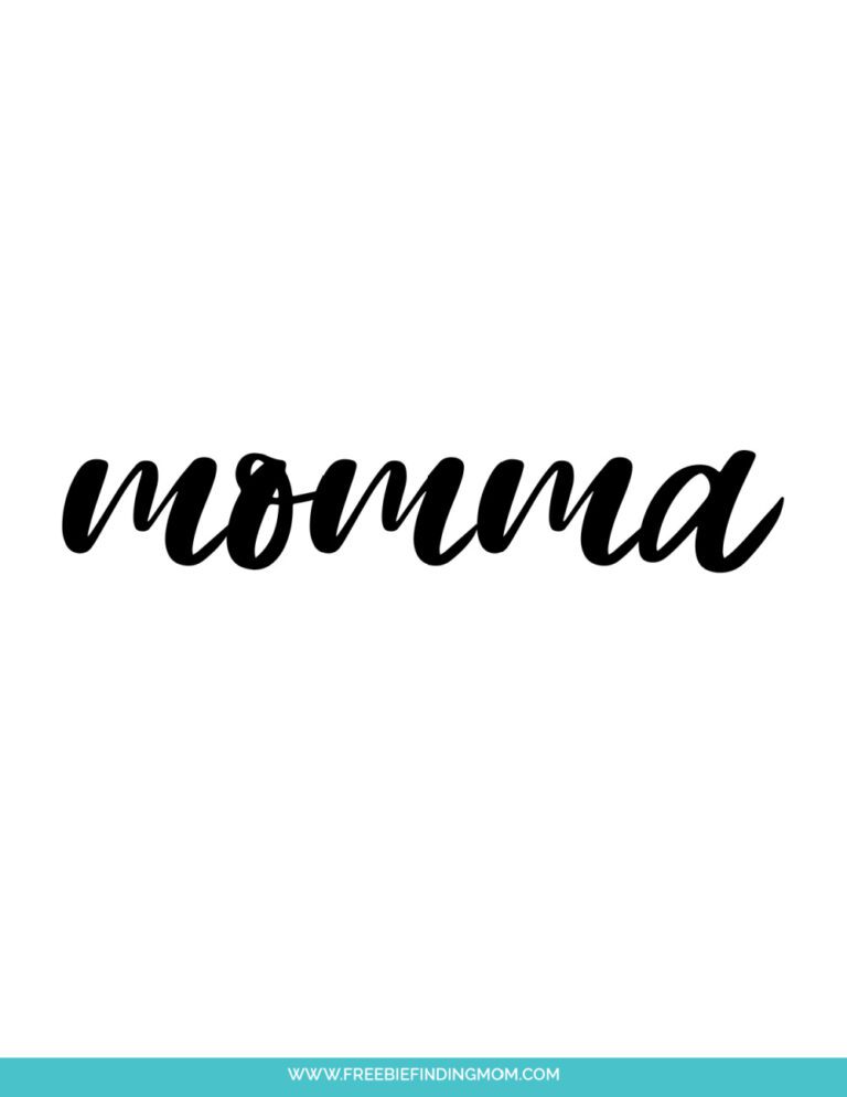 3 How to Write Momma in Cursive Free Printables