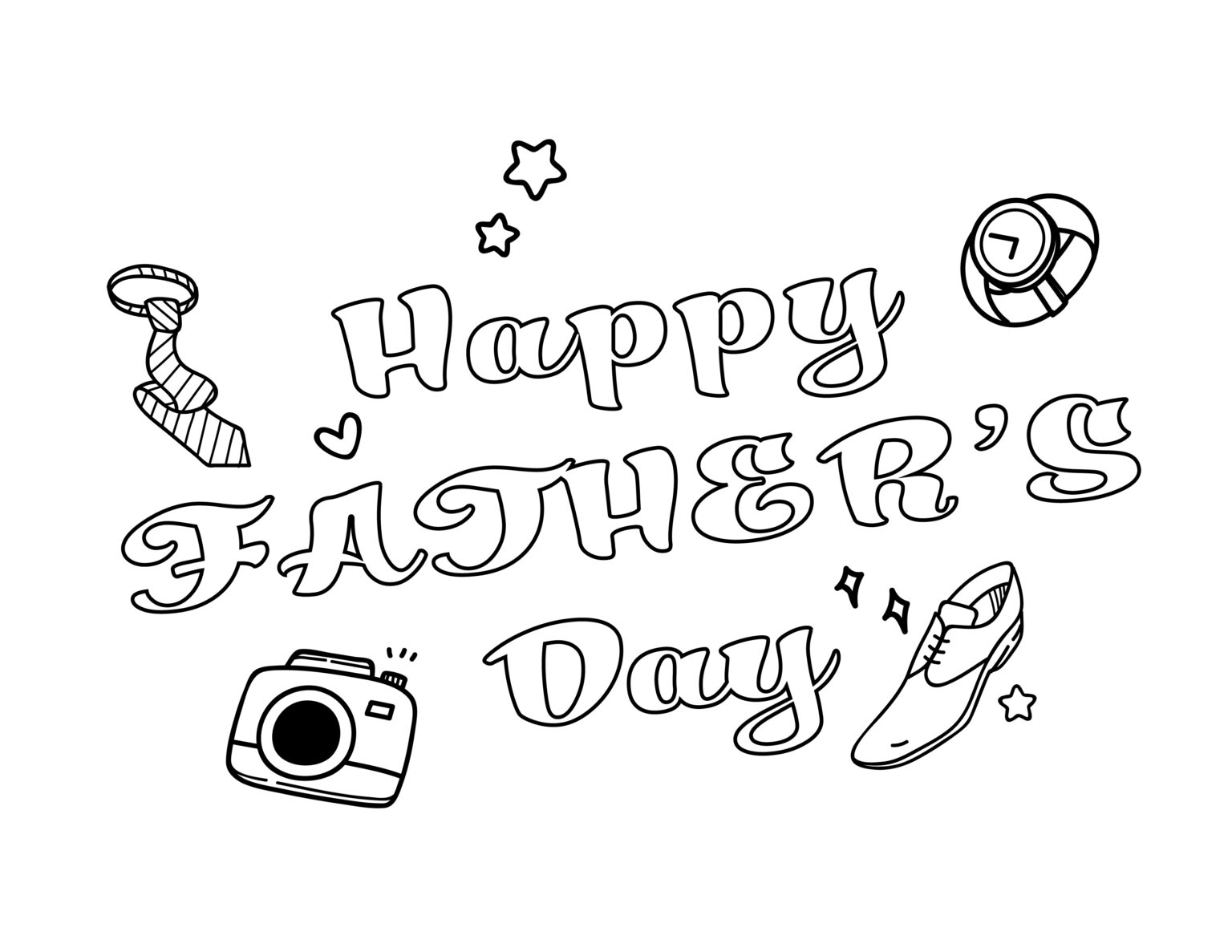 Free Happy Father's Day Drawing Ideas for Kids