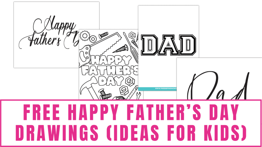 Free Happy Father's Day Drawing Ideas for Kids