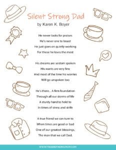 3 Free Printable Poems About Dads