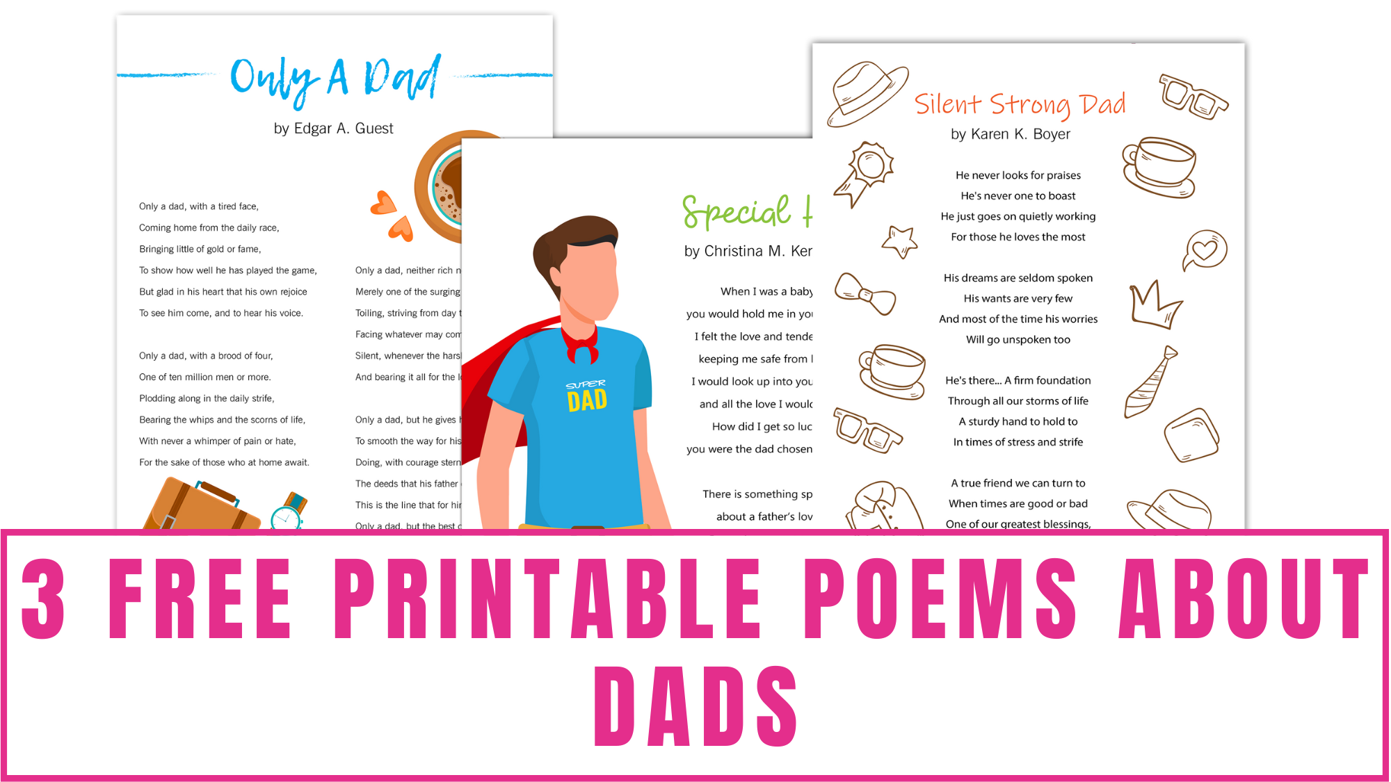 3 Free Printable Poems About Dads