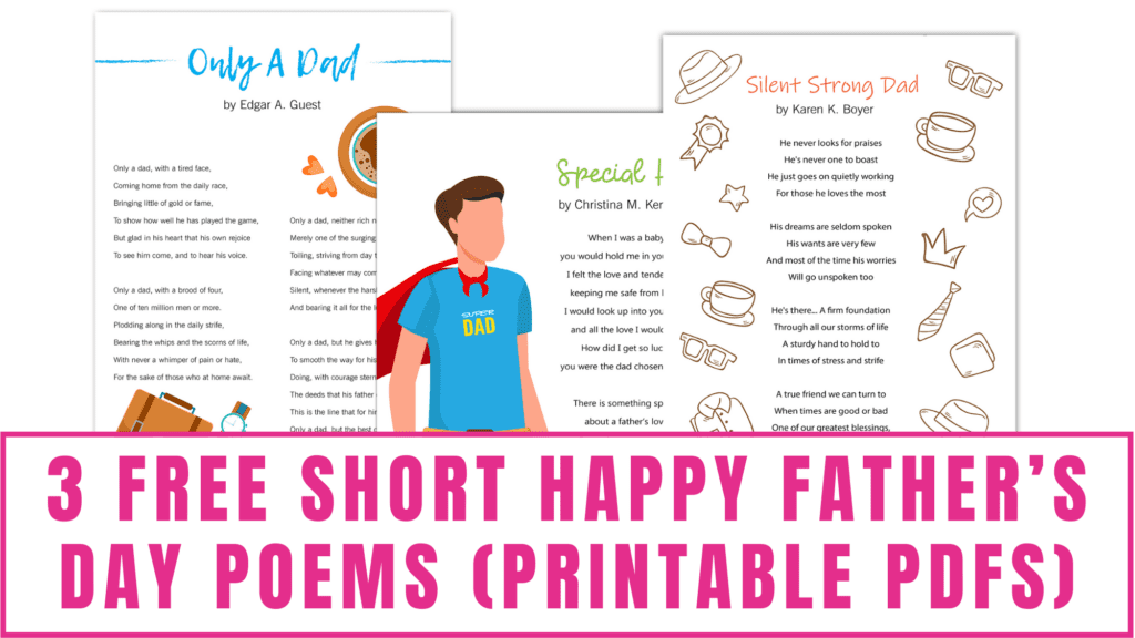 Free Short Happy Father's Day Poems (Printable PDFs)
