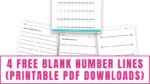 3 Free Printable Negative Number Lines + Worksheets