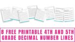 3 Free Negative Number Line PDFs + Worksheets - Freebie Finding Mom