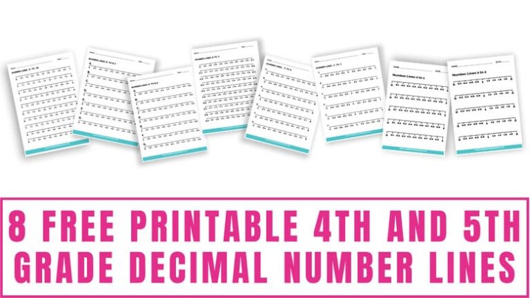 3 Free Negative Number Line PDFs + Worksheets - Freebie Finding Mom
