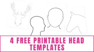 4 Free Printable Head Templates