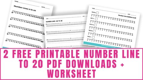 3 Free Negative Number Line PDFs + Worksheets - Freebie Finding Mom
