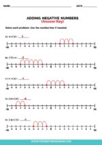 3 Free Negative Number Line PDFs + Worksheets - Freebie Finding Mom