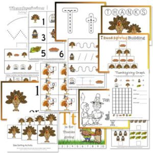 21 Free Thanksgiving Printables for Preschoolers