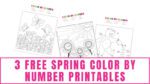 3 Printable Spring Break Coloring Pages (Free PDFs)