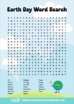 Free Printable Earth Day Word Search