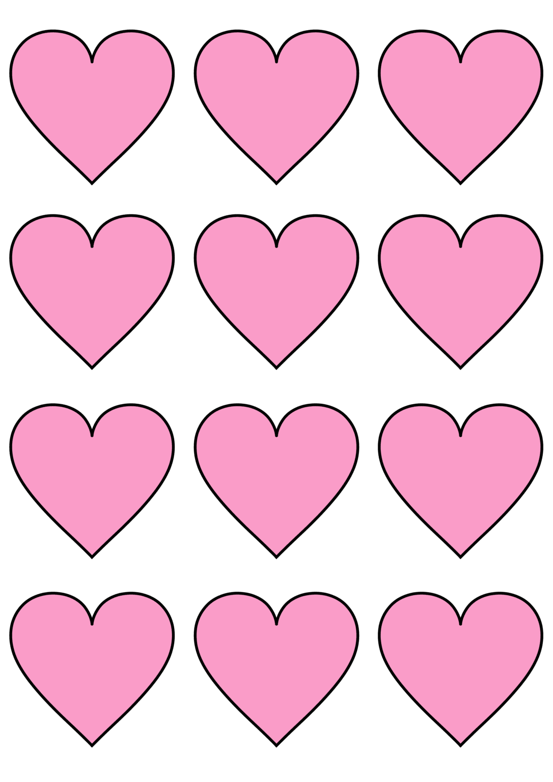 12 Free Printable Heart Shapes
