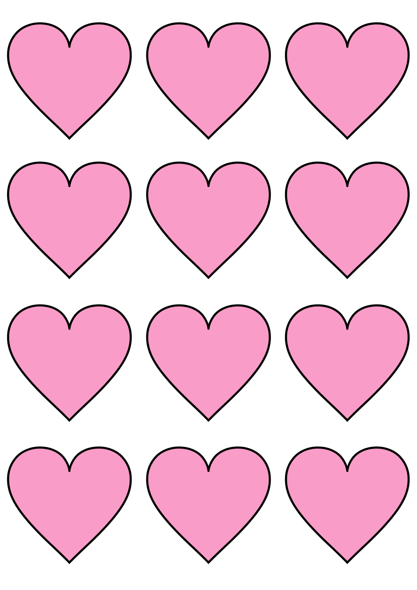 12 Free Printable Heart Shapes